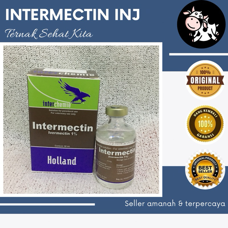 Jual intermectin inj obat kutu, caplak, cacing & tungau pada anjing ...