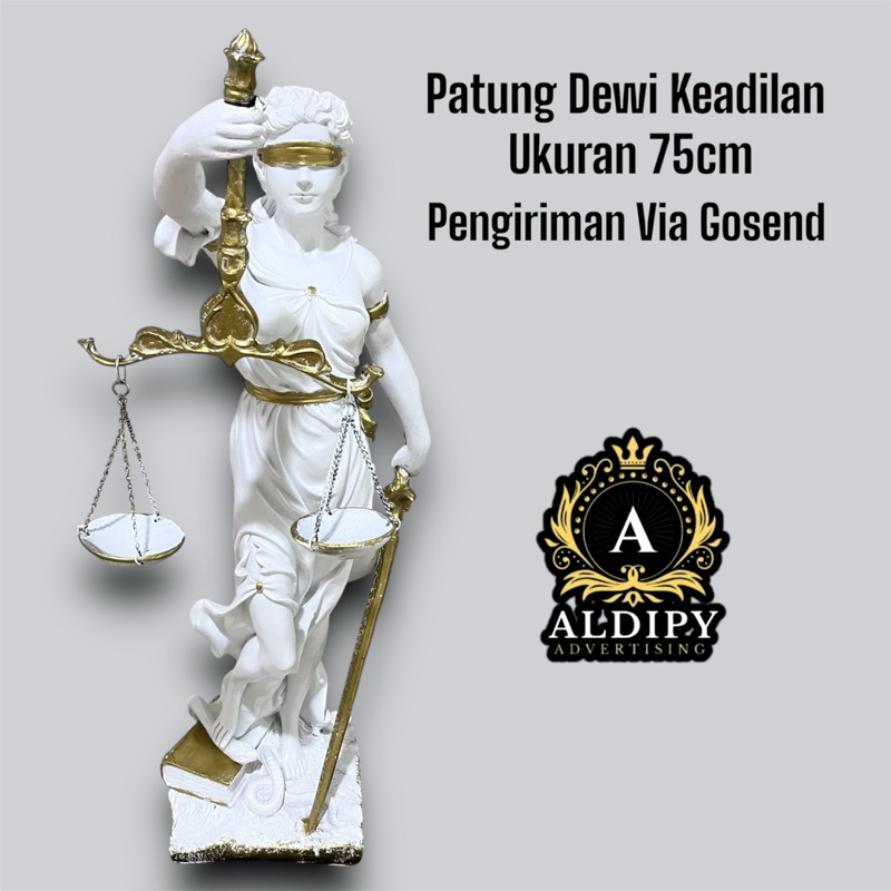 Jual Patung Dewi Keadilan Lady Of Justice Ukuran 75 cm Warna Putih ...