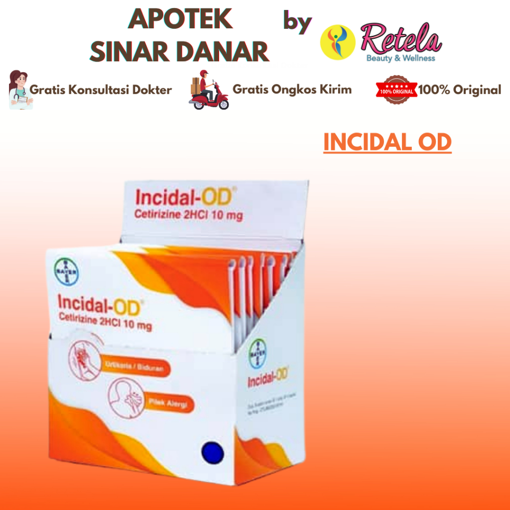 Jual INCIDAL-OD 10MG STRIP 4`S BOX | Shopee Indonesia