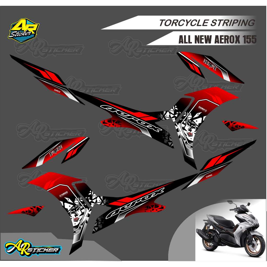 Jual Striping Aerox new 155 - Stiker Aerox 155 - Variasi Aerox New 155 ...