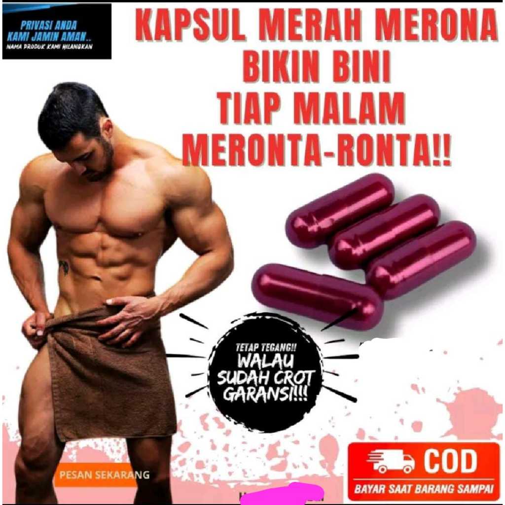 Jual NEW ORIGINAL PIL KAPSUL MERAH OBAT KUAT DAN TAHAN LAMA PRIA KAPSUL JUMBO LEBIH JOSS ...