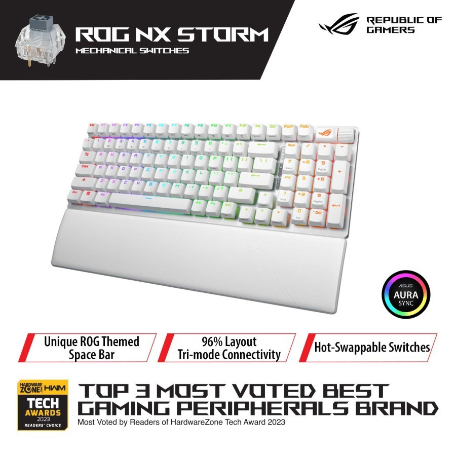 Jual Keyboard ASUS ROG Strix Scope II 96 Wireless Moonlight Gaming ...