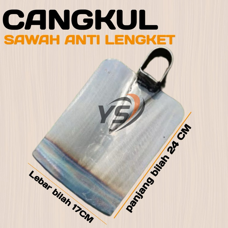 Jual Cangkul Sawah Anti Lengket Bahan Baja Sepuhan - Cangkul Berkebun ...