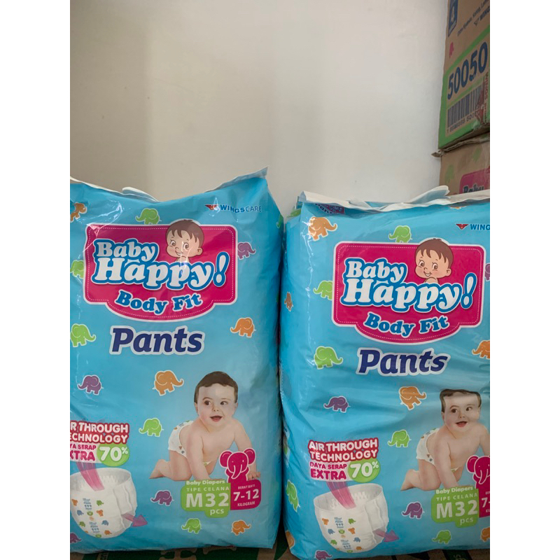 Jual Baby happy / popok instan sekali pakai baby happy diapers M32 ...