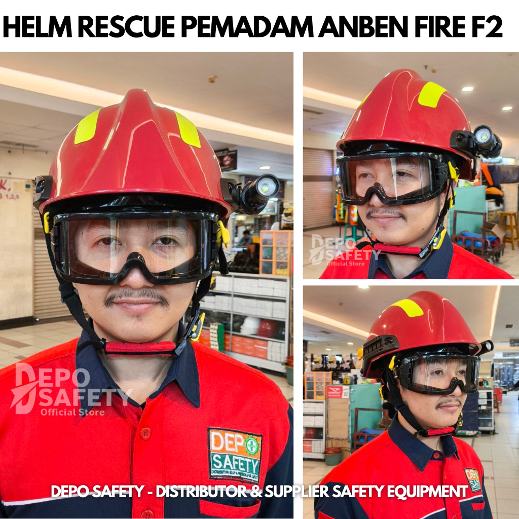 Jual HELM RESCUE PEMADAM ANBEN FIRE TYPE F2 ORIGINAL | Shopee Indonesia