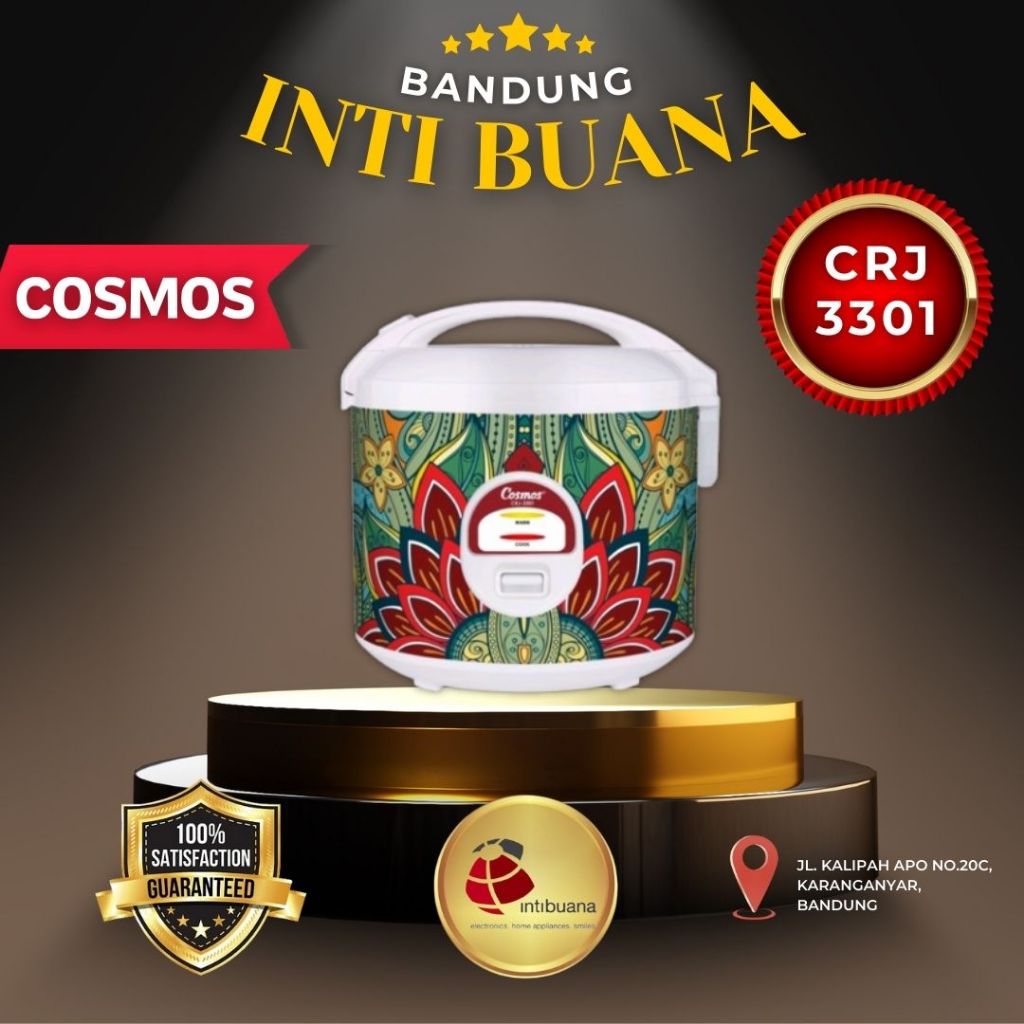 Jual Cosmos CRJ3301 Magic Com 1.8 Liter 3in1 Nonstick 400 Watt Rice ...