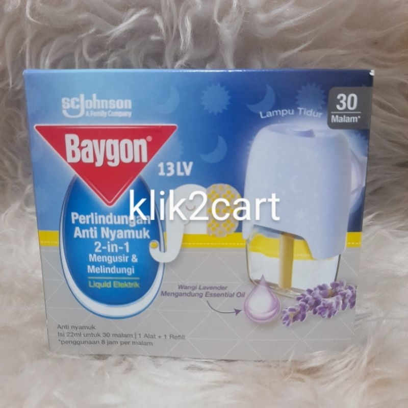 Jual Baygon liquid elektrik 1set + refill 30hr wangi lavender | Shopee Indonesia