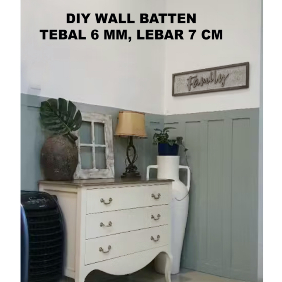 Jual Wall Batten Wall Panel Ruang Tamu / Lis Kayu Dekorasi Dinding Wall ...