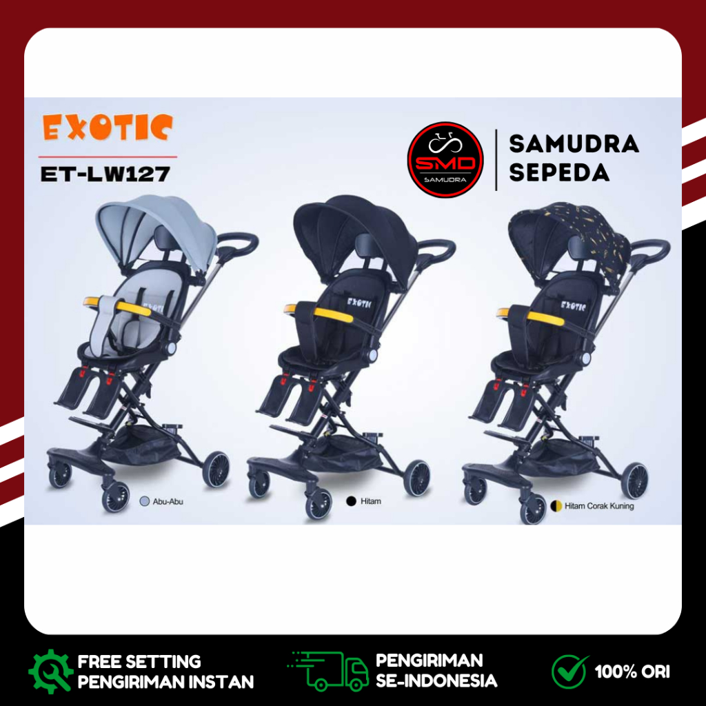 Jual Magic Kursi Stroller Anak Bayi Exotic LW 127 Putar Rebah Murah BDG ...