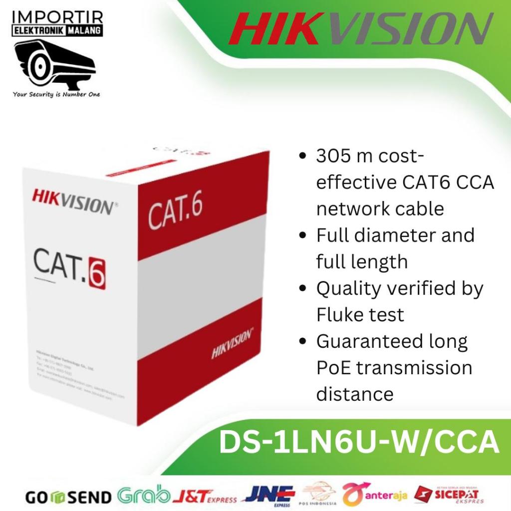 Jual Kabel LAN UTP Hikvision Cat6 DS-1LN6U-W/CCA - | Shopee Indonesia
