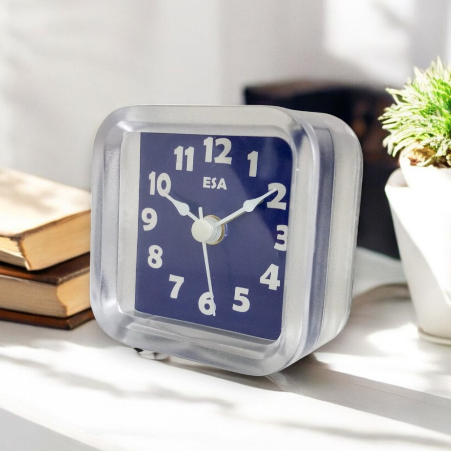 Jual ESA Jam Weker Alarm Clock Bentuk Kotak Gaya Minimalis | Shopee ...