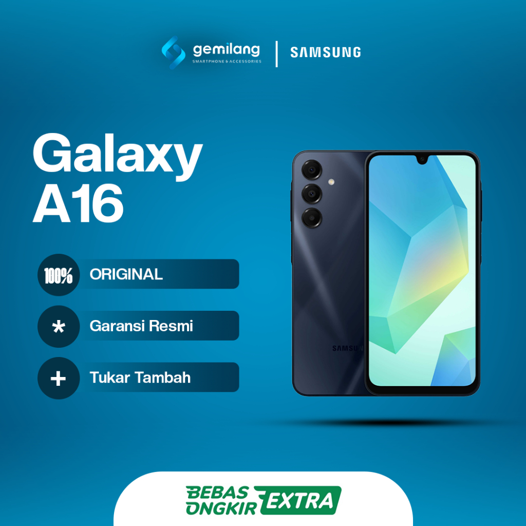 Jual HP SAMSUNG GALAXY A16 4G RAM 8/128 | 8/256 MEDIATEK HELIO G99 WITH ...