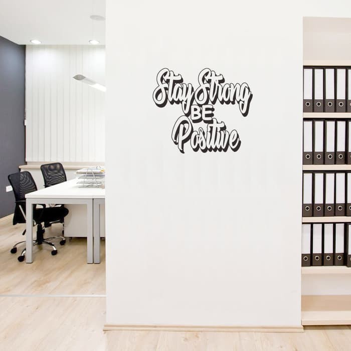Jual Stiker Quote Stay Strong Dinding Kaca Pintu Kantor Rumah Sticker ...