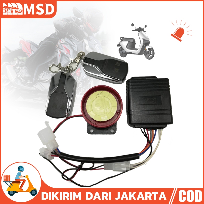 Jual Alarm Motor 48V72V Remote Stater Jarak Jauh + Baterai Mesin Jeda ...