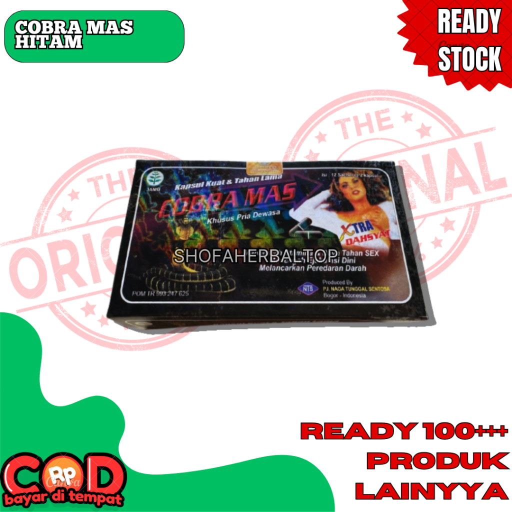 Jual KAPSUL COBRA MAS HITAM ORIGINAL | Shopee Indonesia