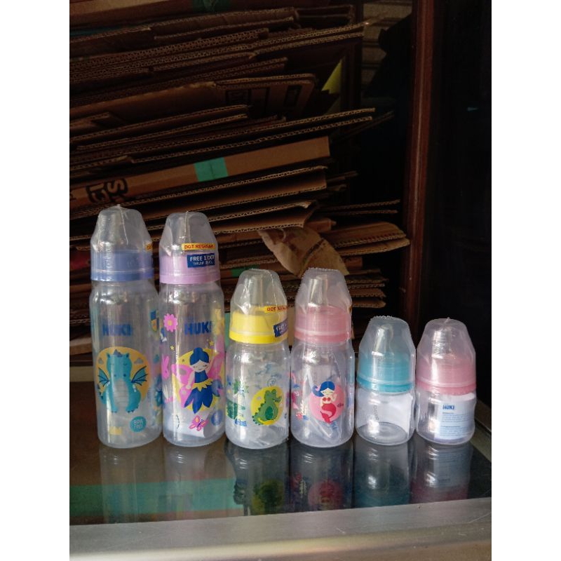 Jual Huki Baby Botol Susu 60ml 120ml 240ml Dot Nipple Silicone | Random ...