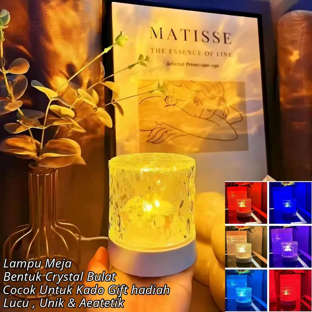 Jual lampu proyektor aurora glow lamp Bulat / lampu tidur RGB remot ...