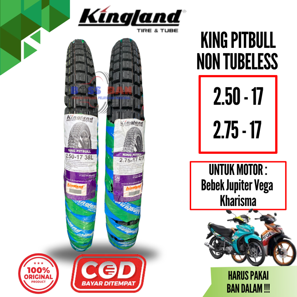 Jual Ban Luar Semi Trail Kingland Pitbull Ring 17 bukan Tubles Original ...