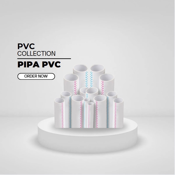 Jual Pipa PVC 1 1/4 inch 4 meter perbatang type D merk PIPAPLUS I Pipa ...