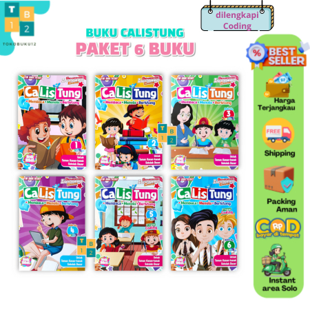 Jual Paket 6 Buku CALISTUNG Membaca Menulis Berhitung Dilengkapi Coding ...