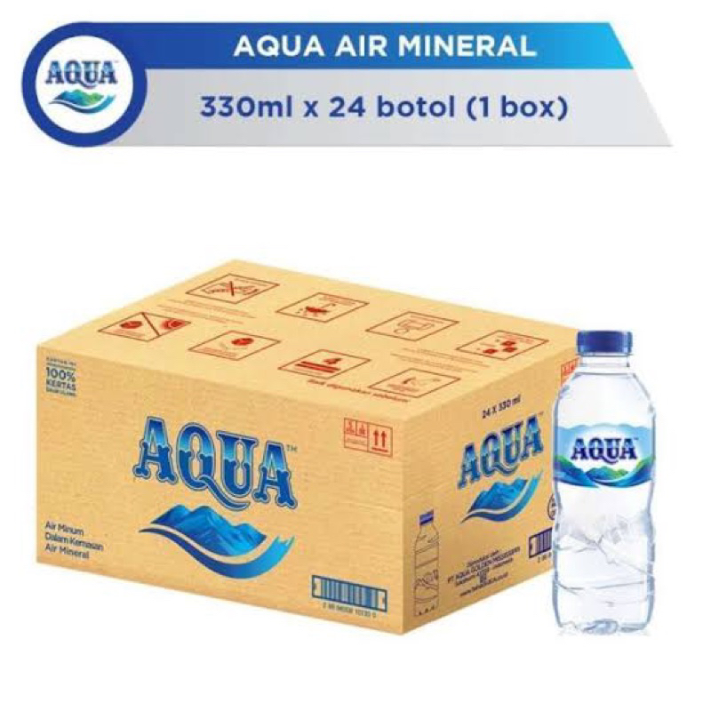 Jual Aqua 330ml (24pcs) | Shopee Indonesia