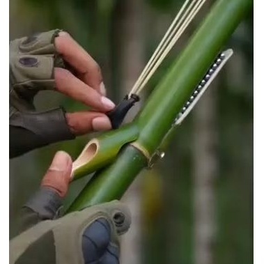 Jual (MODEL 1) SLINGSHOT BAMBOO Tembakan Bambu Tradisional, KETAPEL ...