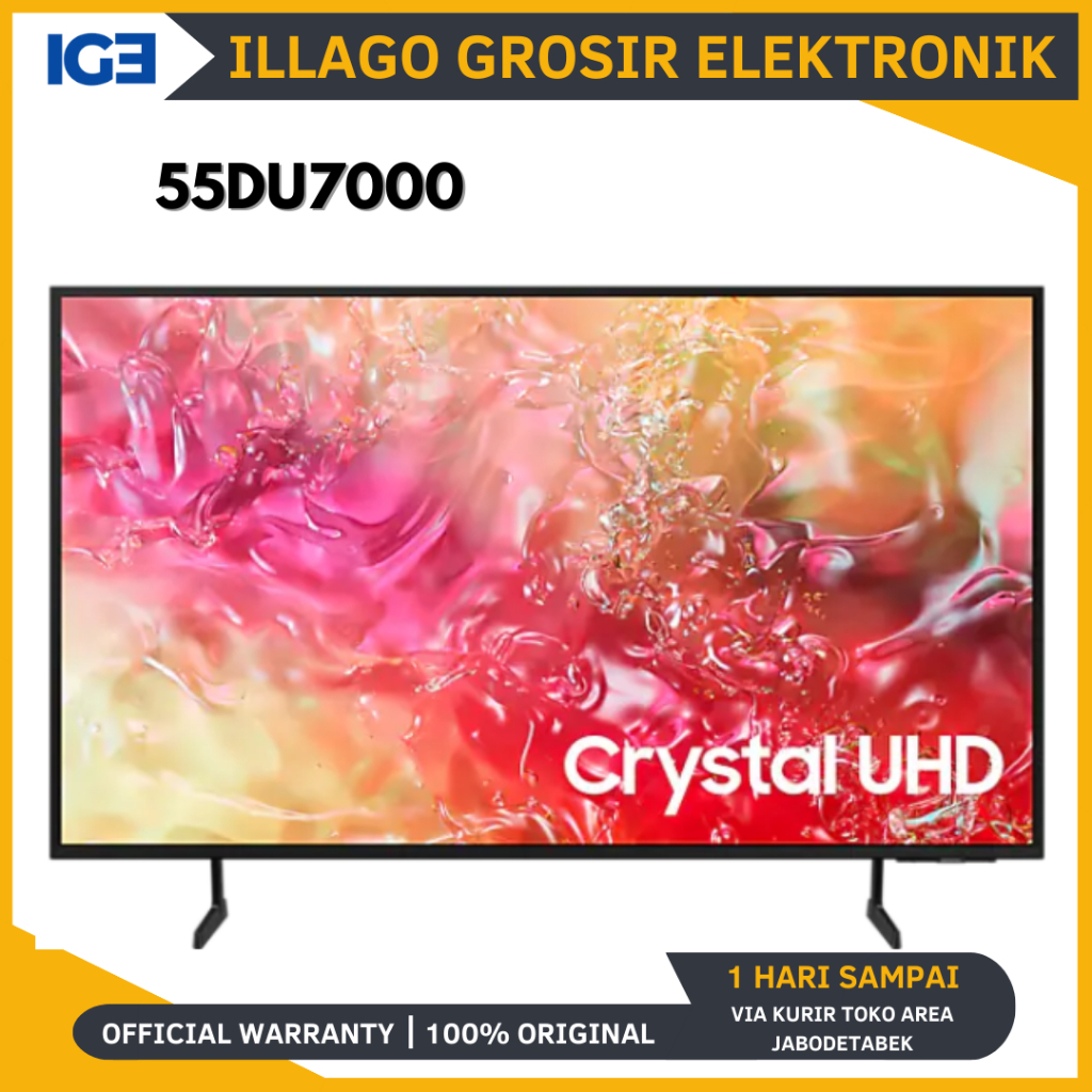 Jual SAMSUNG 55DU7000 / DU7000 CRYSTAL UHD 4K Tizen OS Smart TV 55 Inch ...