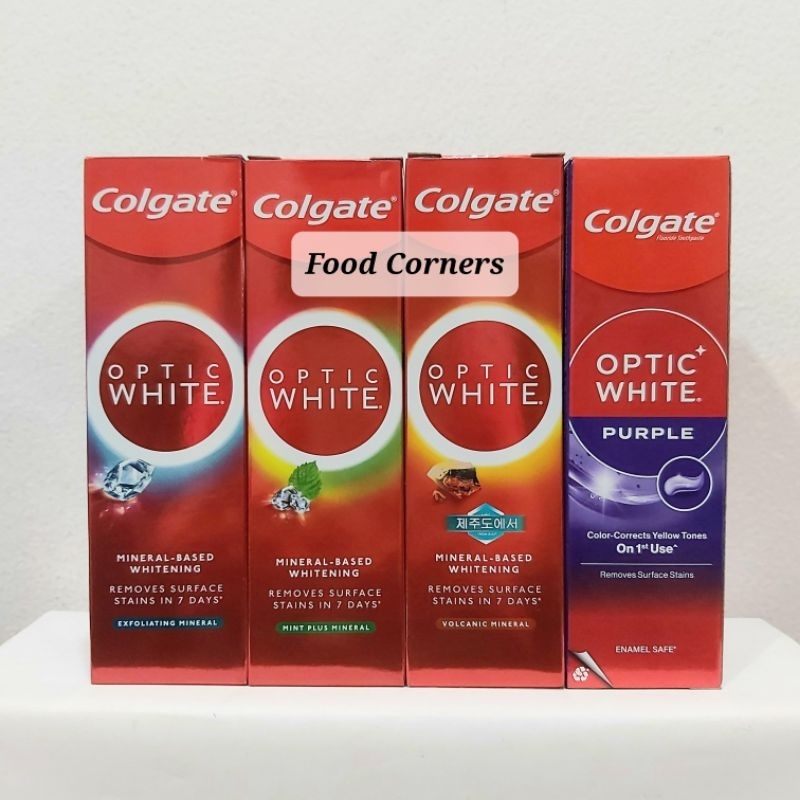 Jual Pasta Gigi Colgate Optic White Sparkling White Plus Shine Volcanic ...