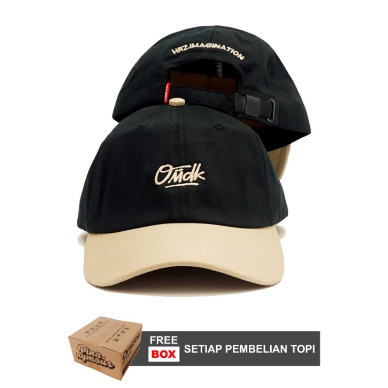 Jual Polo Cap Hitam Cream Omidoki Topi Pria Distro Original | Shopee ...