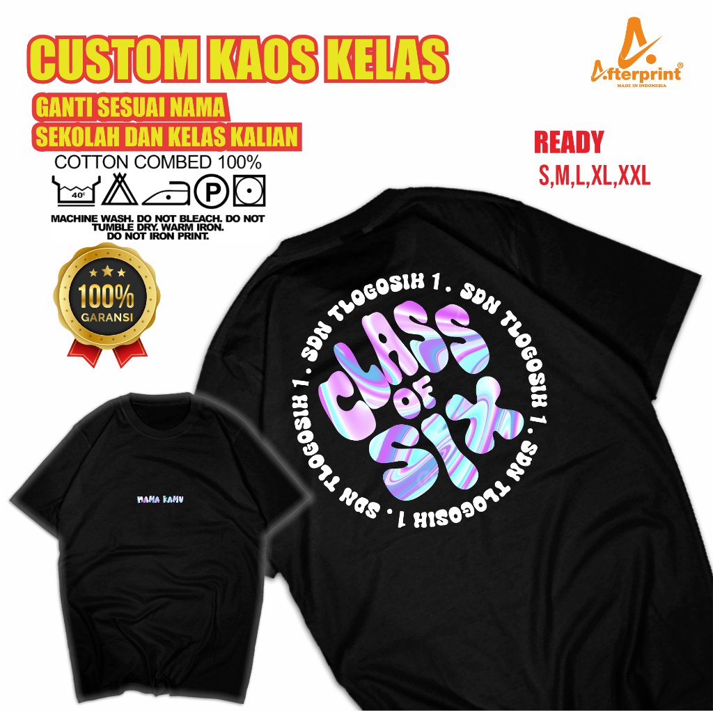 Jual KAOS KELAS DENGAN TEMA PELANGI COCOK BUAT CUSTOM DESAIN BISA CUSTOM NAMA | Shopee Indonesia