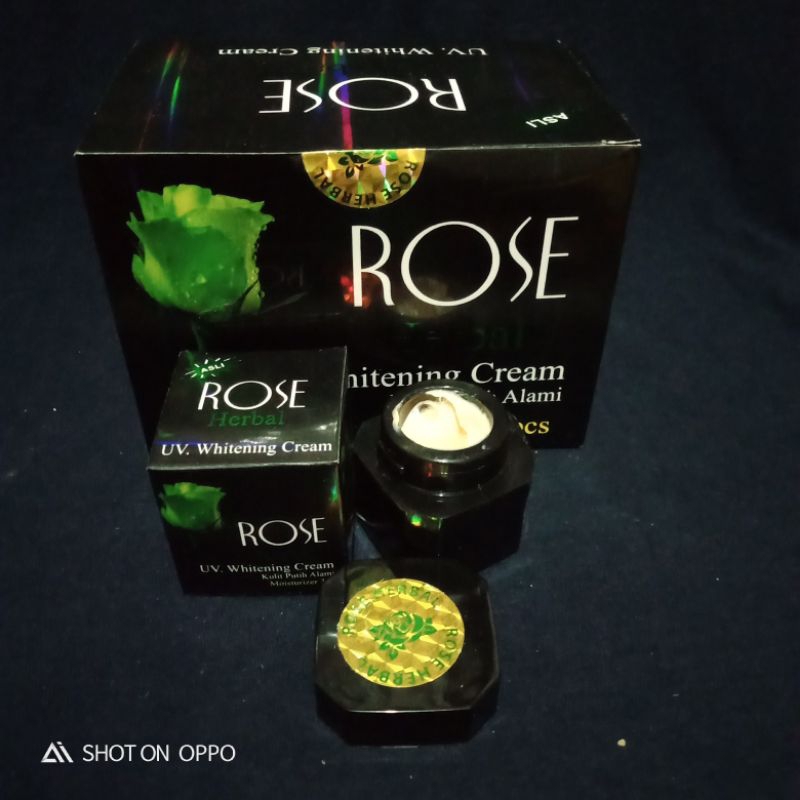 Jual ( Lusinan) Cream Rose Herbal Dus Hitam Original//Cream Rose Hitam ...