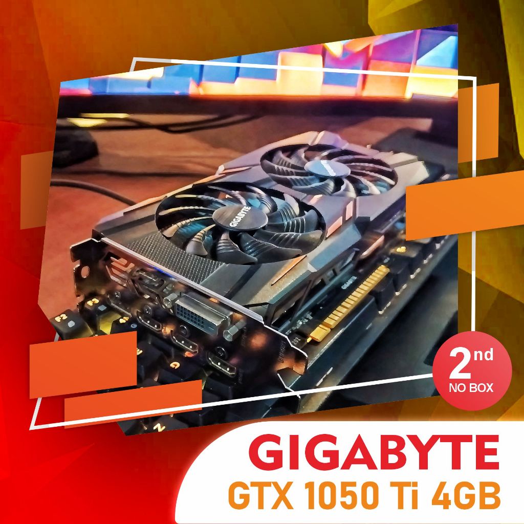 Jual Gigabyte GTX 1050 Ti 4 GB Windforce OC - Power 6 Pin NVIDIA VGA ...