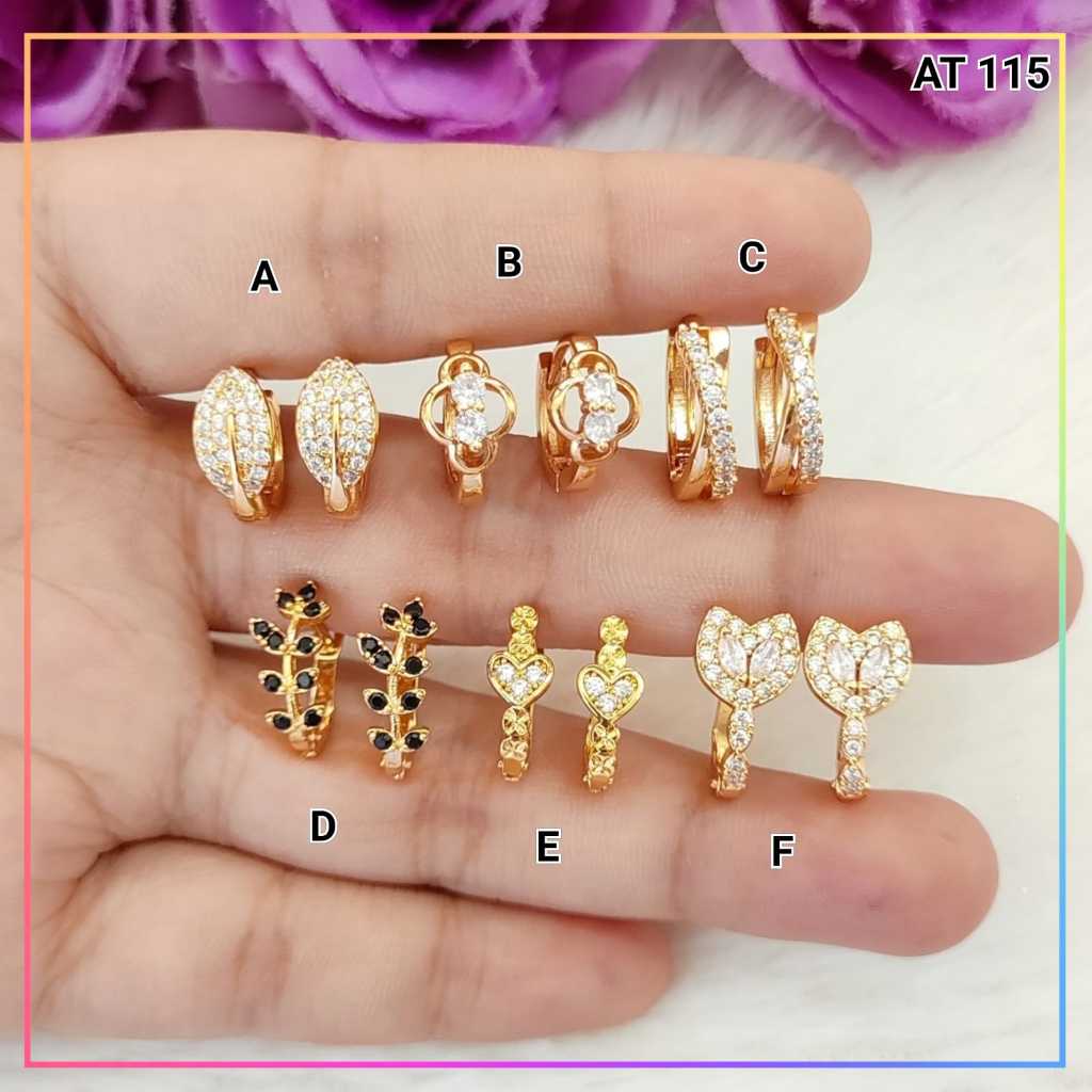 Jual Cute Jewelry Anting Dewasa Cetik Rantai Permata Perhiasan Lapis 18K Anting Ori Wanita AT ...