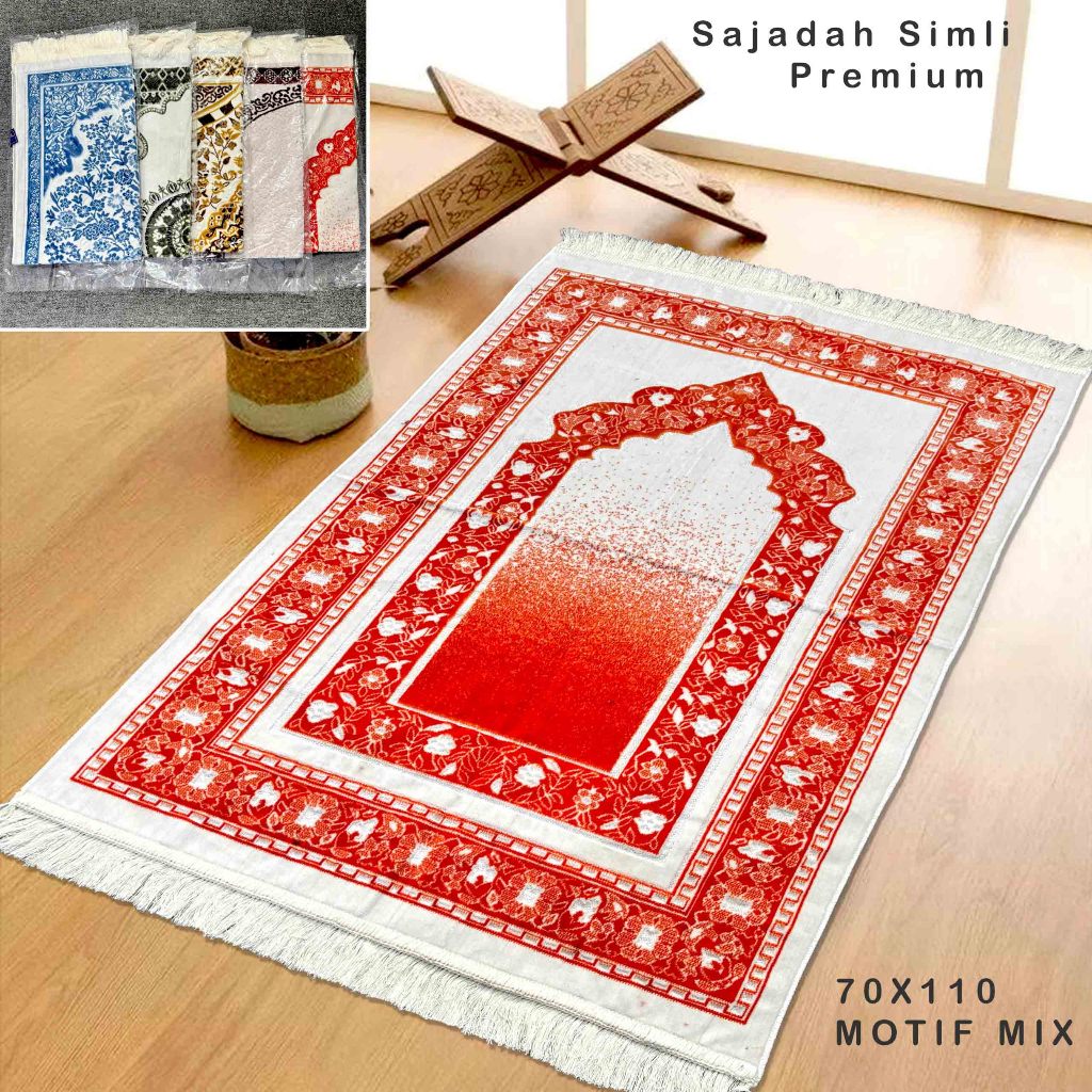 Jual NEW Sajadah Dawasa Premium White Ukuran 70*110 Cm Cocok Untuk ...
