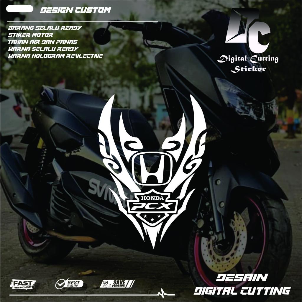 Jual Sticker Visor PCX /Stiker Variasi Motor UKURAN 25 CM X 19 CM ...