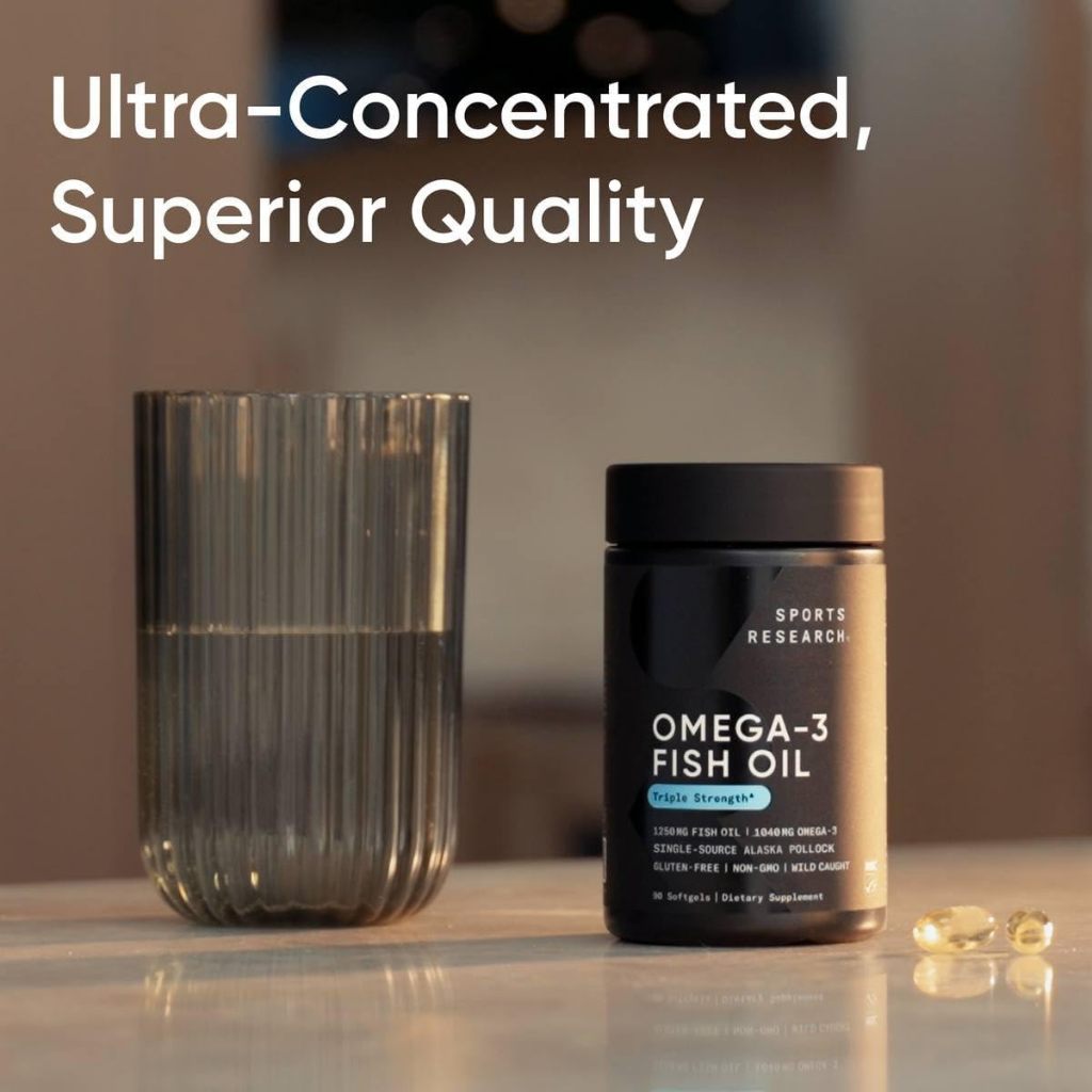 Jual Sports Research SR Omega 3 Triple Strength Omega-3 Fish Oil EPA ...