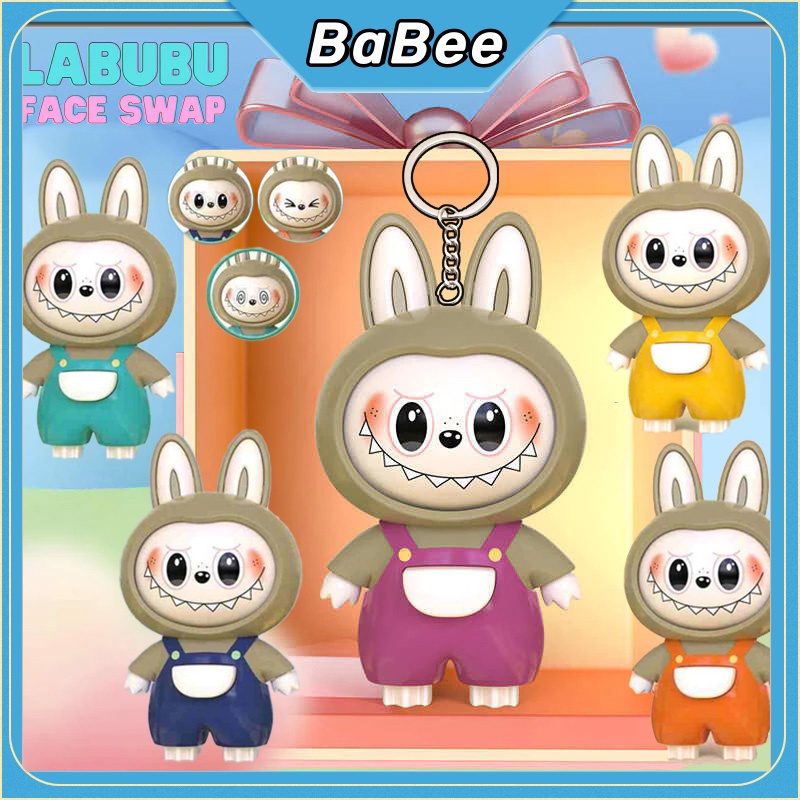 Jual Babee TOY LABUBU Face Swap Gantungan kunci LABUBU Boneka Mainan ...