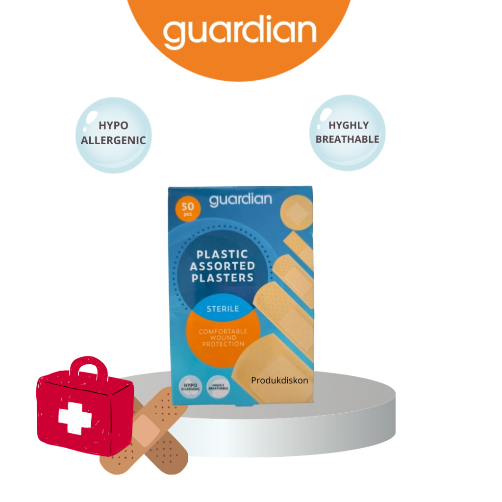 Jual GUARDIAN Plastic Assorted Plasters 50 pcs | Shopee Indonesia