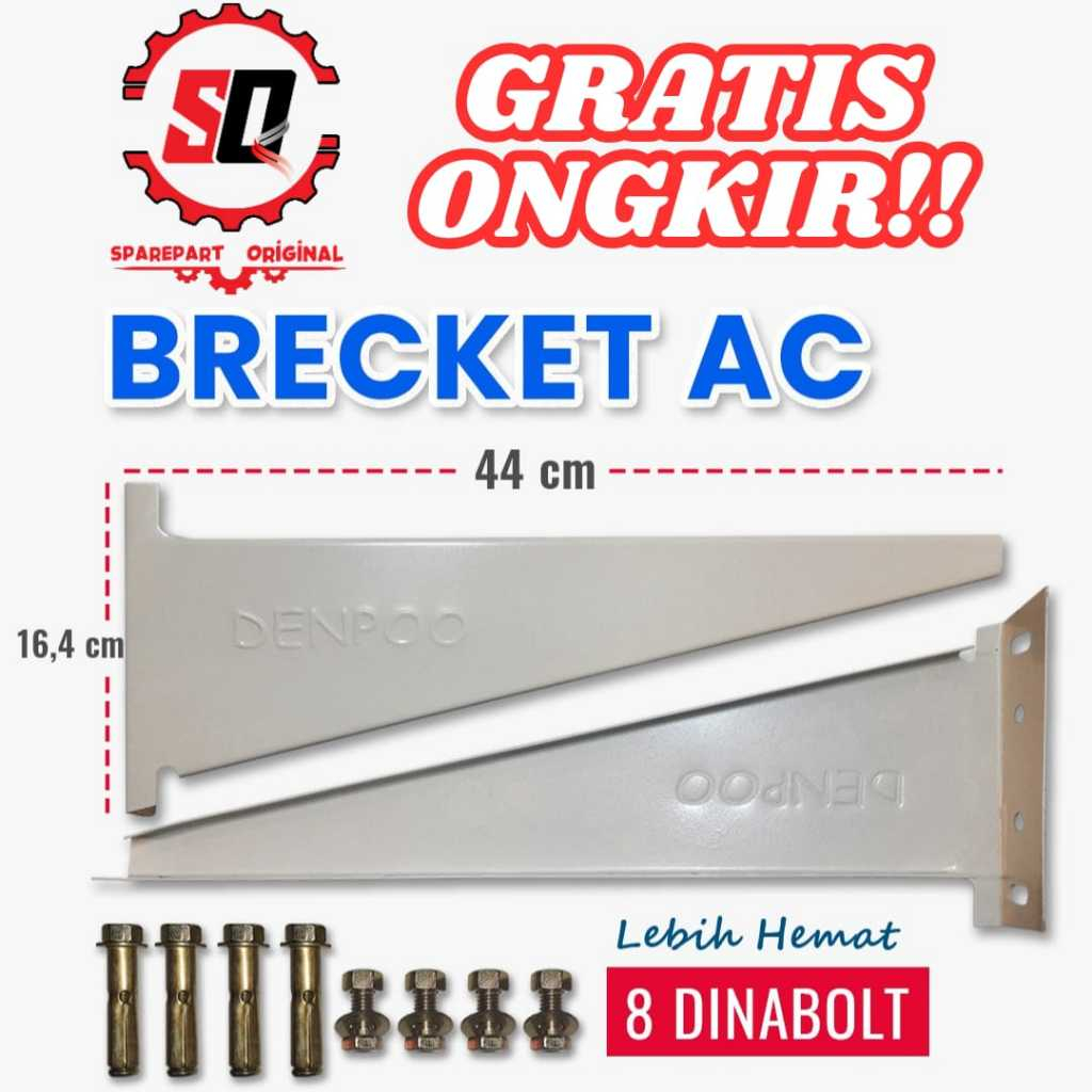 Jual BRACKET AC OUTDOOR + 8PCS DINABOL (8PCS DINABOLT) | 1/2PK - 1PK ...