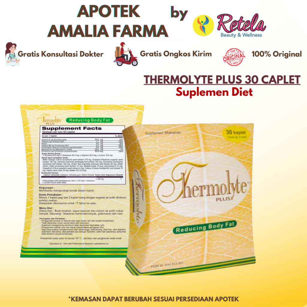 Jual THERMOLYTE PLUS 30 KAPLET | Shopee Indonesia