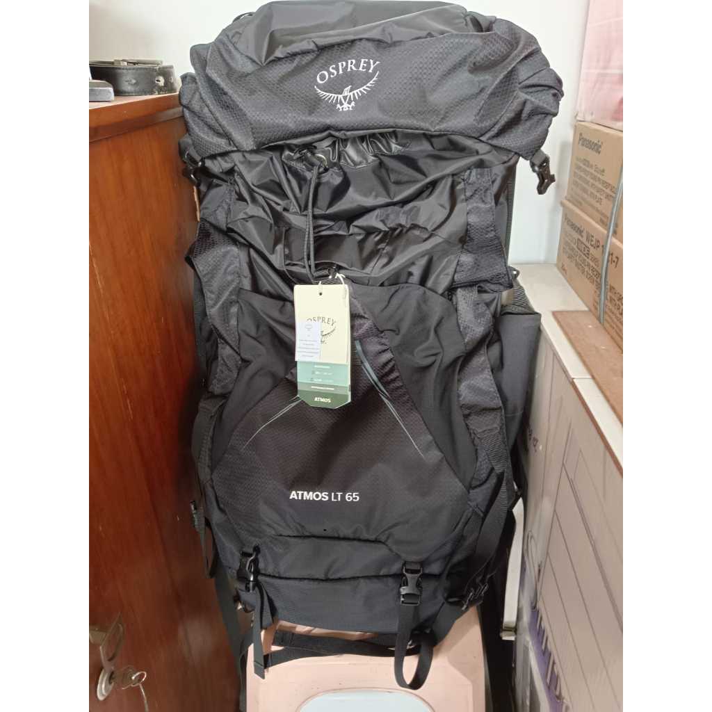 Jual OSPREY ATMOS AG LT 65 S23 CARRIER - Black | Shopee Indonesia