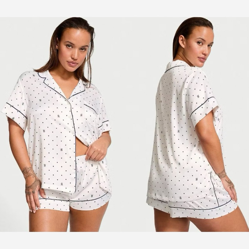 Jual VICTORIA SECRET Satin Short Pyjamas | VS Pajamas et 2 | Shopee ...