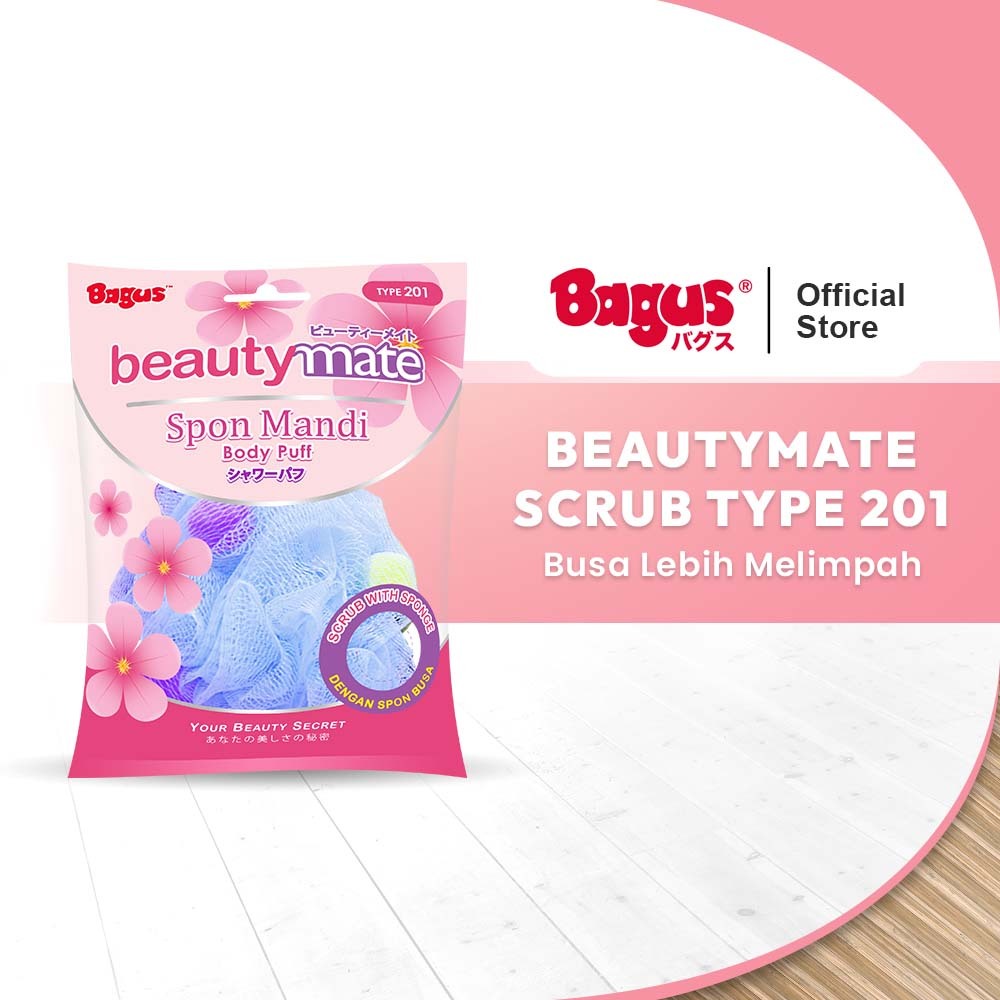 Jual Bagus Beautymate Luffa Spons Mandi Shower Body Puff Tipe 201 ...