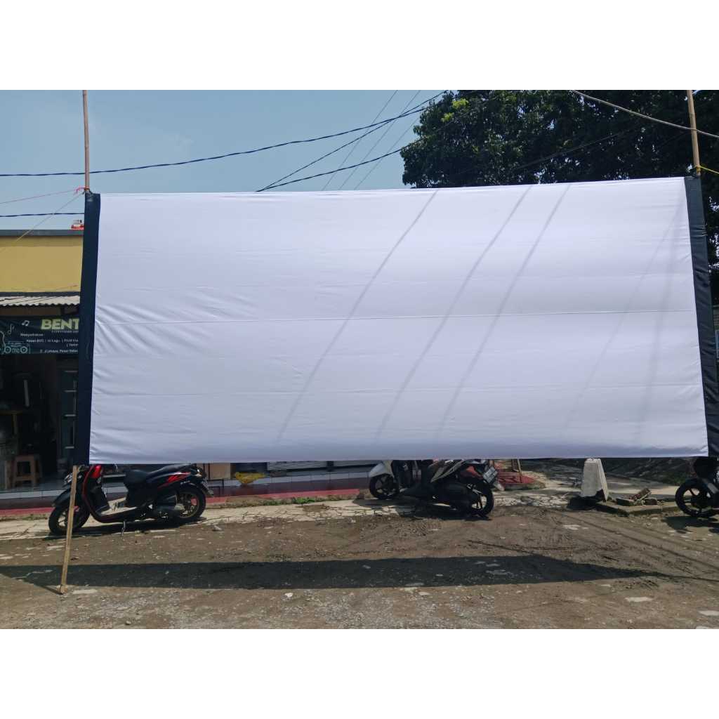 Jual kain layar proyektor uk 2,5x5 meter tanpa sambungan | Shopee Indonesia
