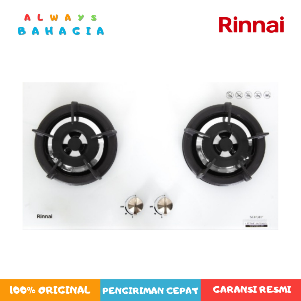 Jual rinnai rb 2 ghc ow kompor tanam 2 tungku | Shopee Indonesia