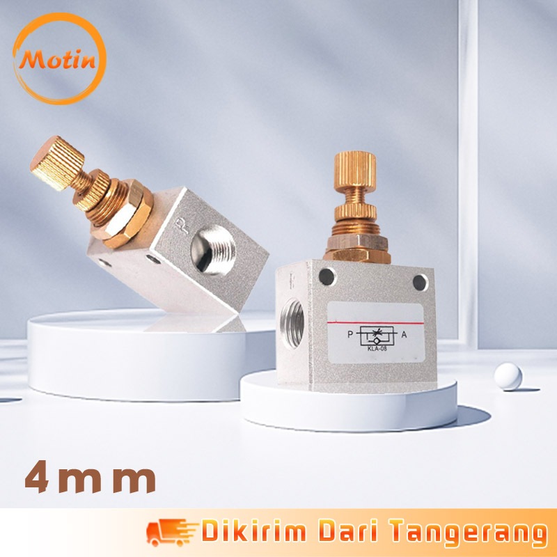 Jual 1/4Inch Flow Control Pneumatic Throttle Valve Speed Control Flow ...