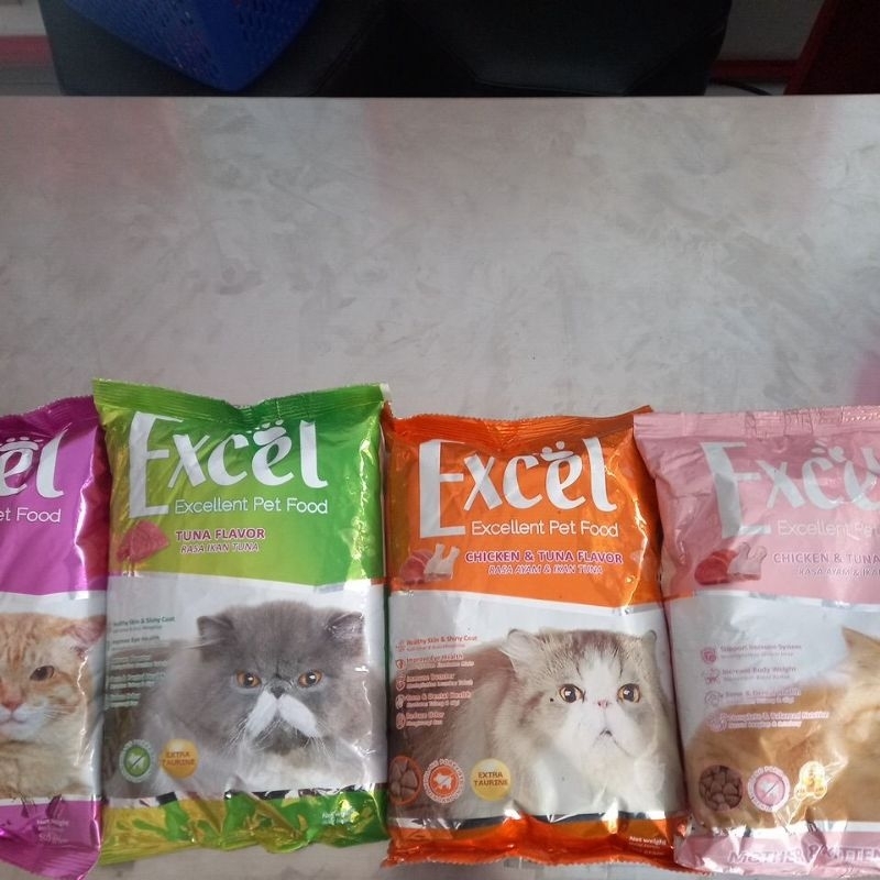 Jual PAKAN KUCING EXCEL 500gram | Shopee Indonesia