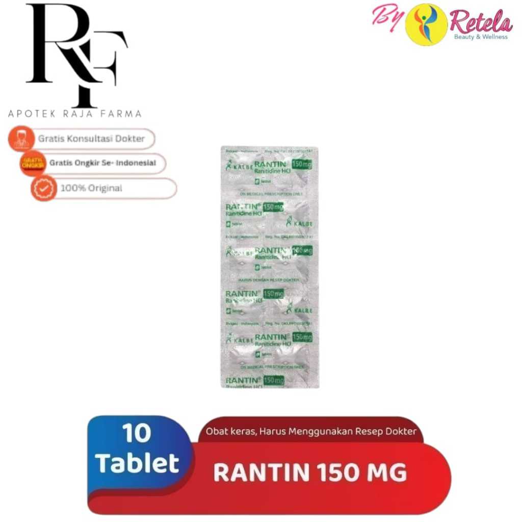 Jual RANTIN 150MG 1 STRIP 10 TABLET | Shopee Indonesia