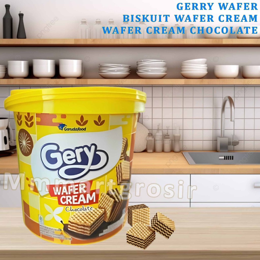 Jual Gerry Wafer / Biskuit Wafer Cream / Wafer Cream Rasa Chocolate ...