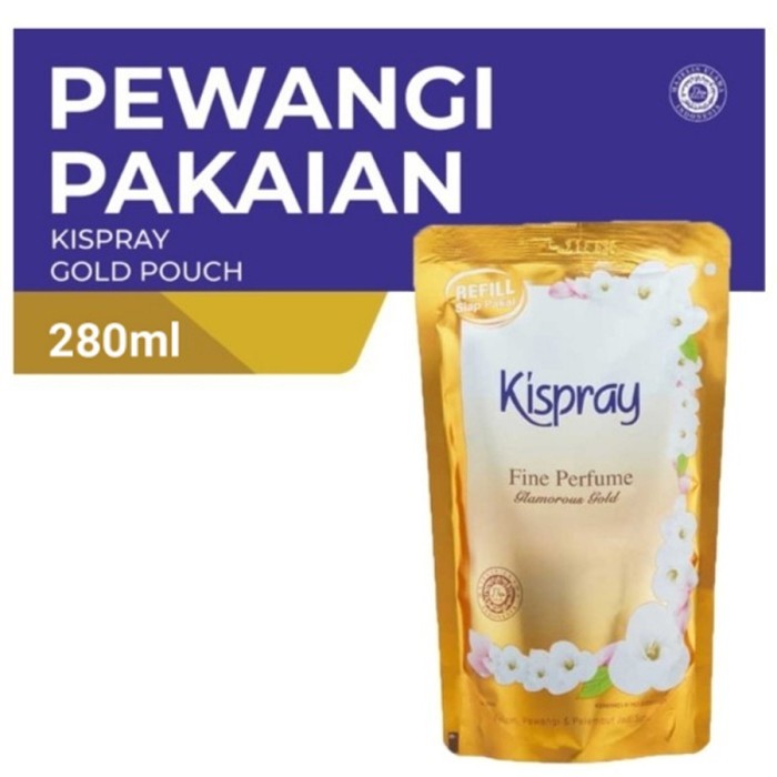 Jual Kispray Fine Perfume Glamorous Gold Pewangi Pakaian Refill 280ml Termurah | Shopee Indonesia
